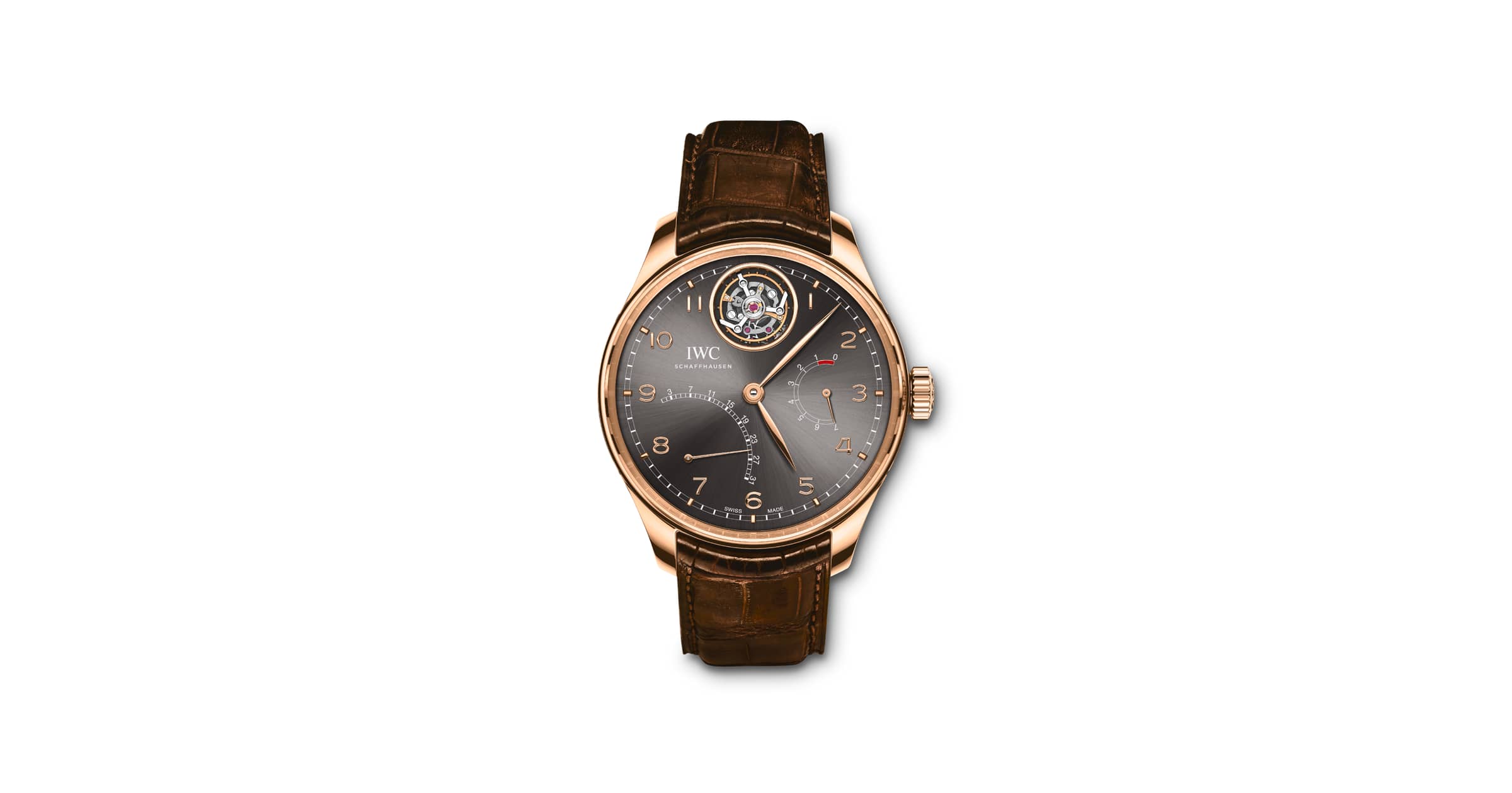 Portugieser Tourbillon Mystère Rétrograde - IW504602 - 18 ct 5N gold