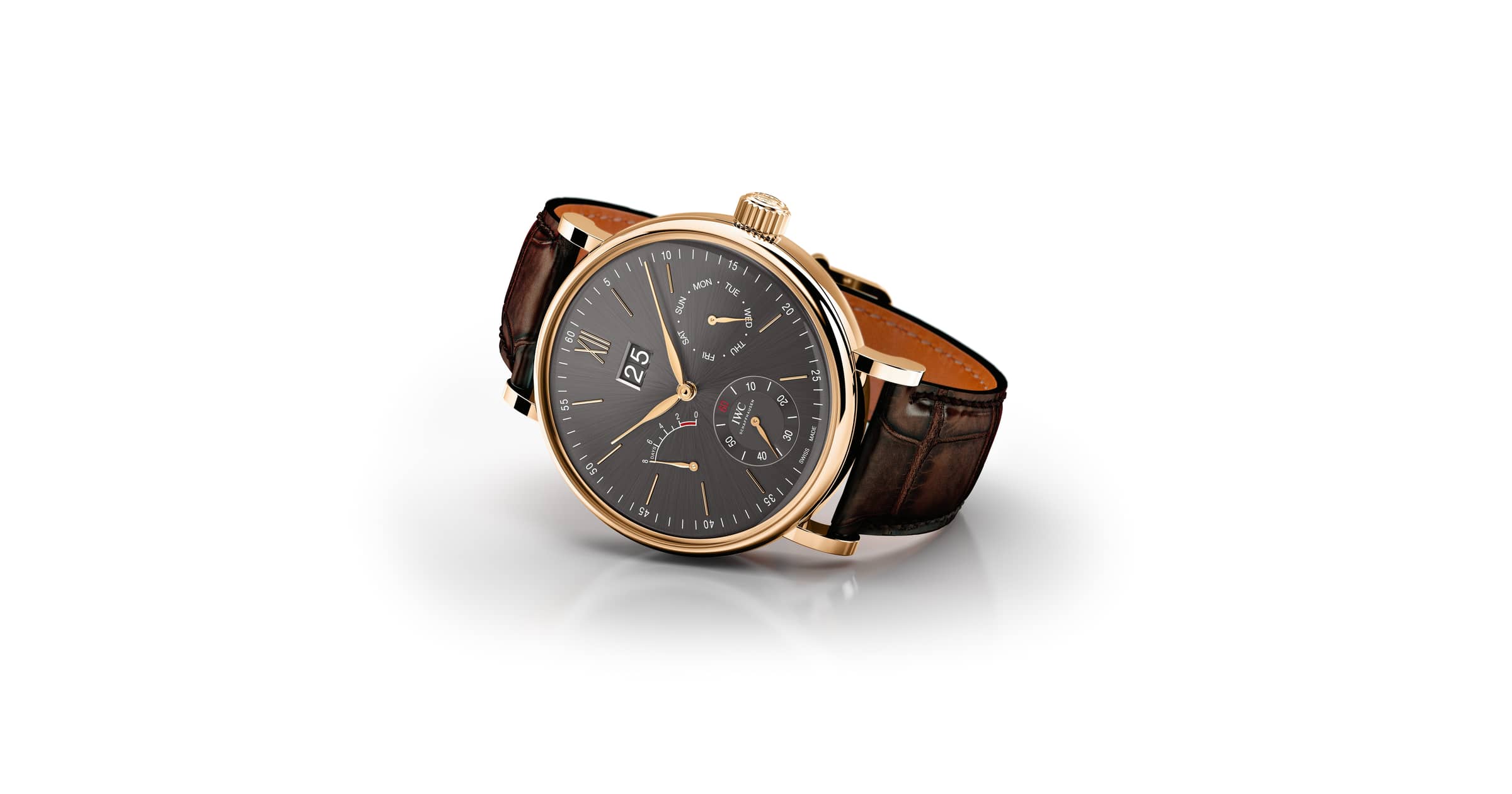 Portofino Hand-Wound Day & Date - IW516203 - 18 ct 5N gold